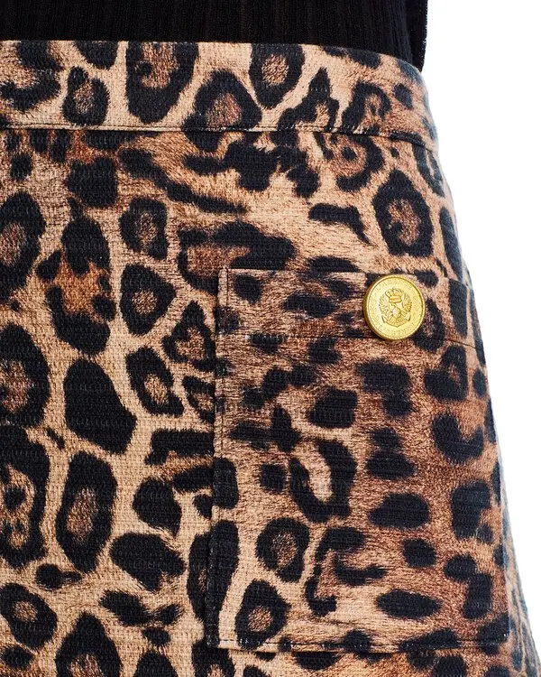 L'Agence Cyra Mini Skirt - Brown Multi