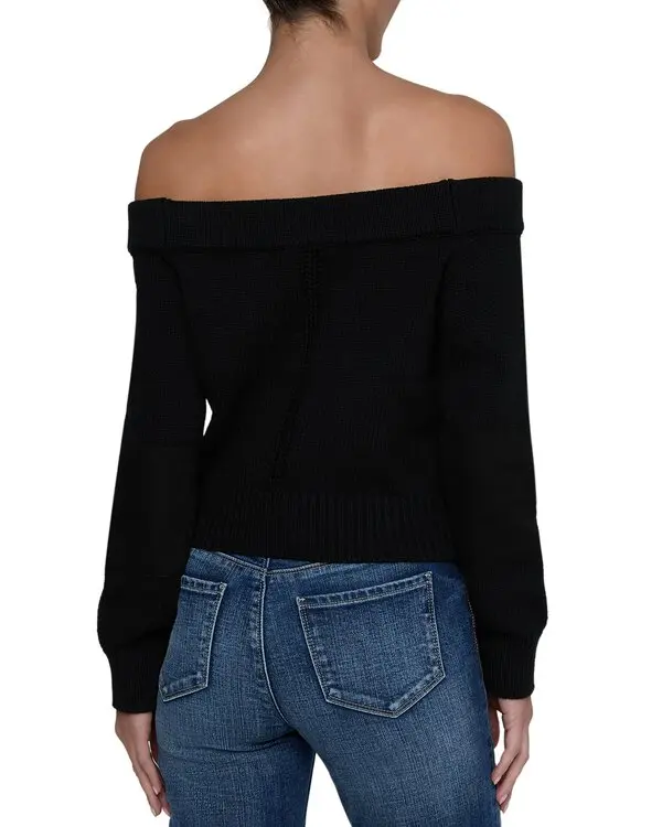 L'Agence Teri Off-shoulder Pocket Top