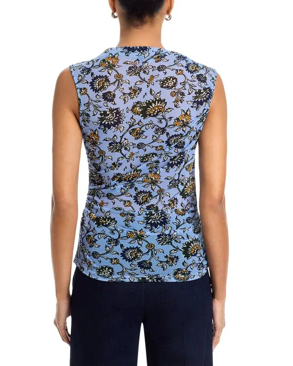 Veronica Beard Sylviani Top - Ice Blue Multi