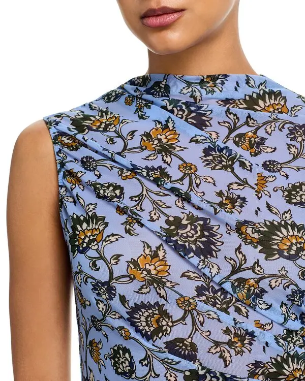 Veronica Beard Sylviani Top - Ice Blue Multi