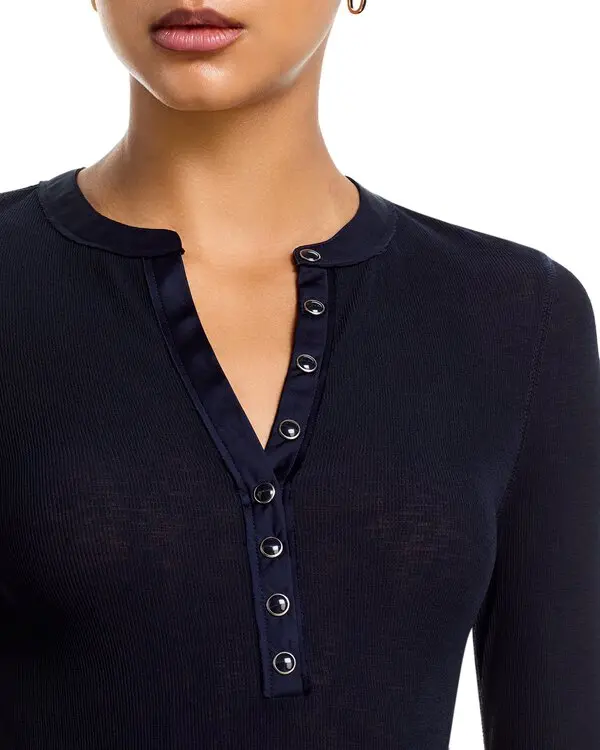 Veronica Beard Drexler Long Sleeve Top