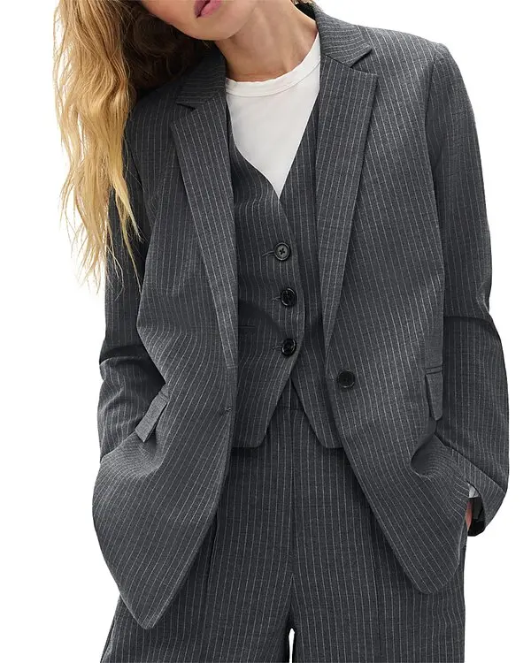 Rag & Bone Jennifer Striped Blazer And Vest Set - Gresp