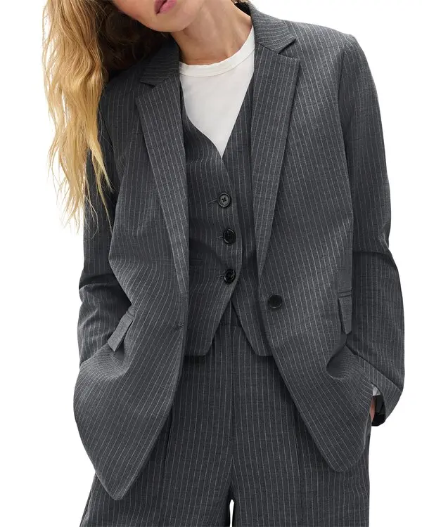 Rag & Bone Jennifer Striped Blazer And Vest Set