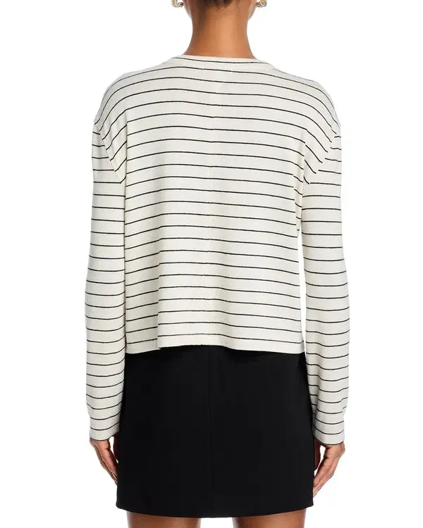 Rag & Bone The Knit Stripe Boxy Cardigan Sweater