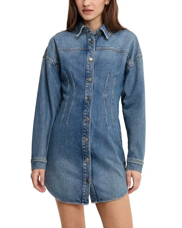 Good American Shaped Denim Dress