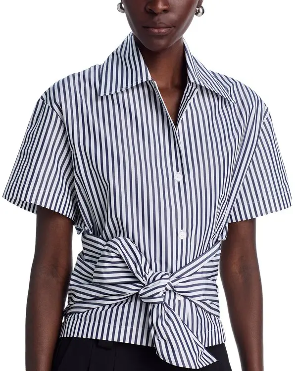 PATOU Striped Knotted Shirt - Stripe