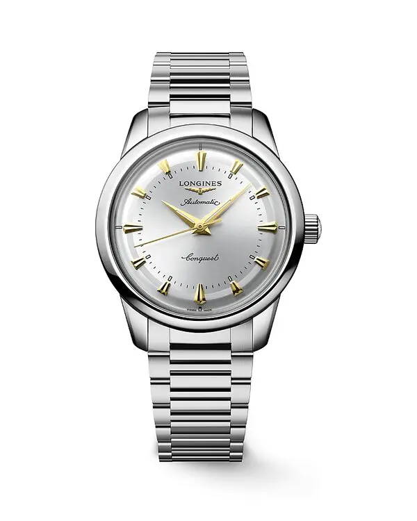 LONGINES Conquest Heritage Watch, 40mm - Silver/silver