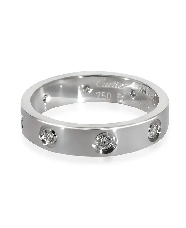 CARTIER Love 18k Wedding Band - White Gold
