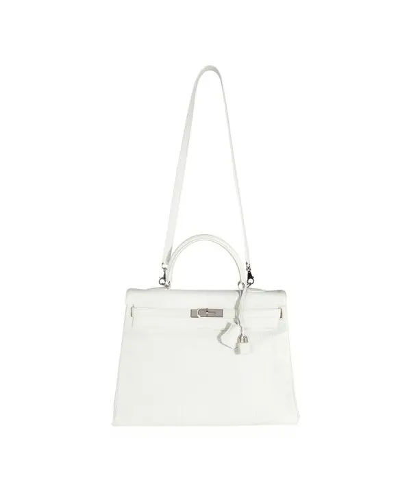 Hermès Kelly Leather Handbag - White