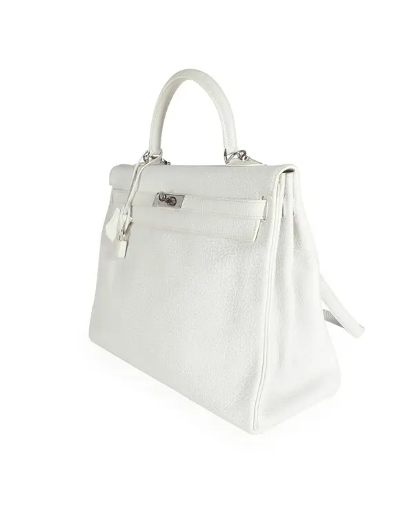 Hermès Kelly Leather Handbag - White
