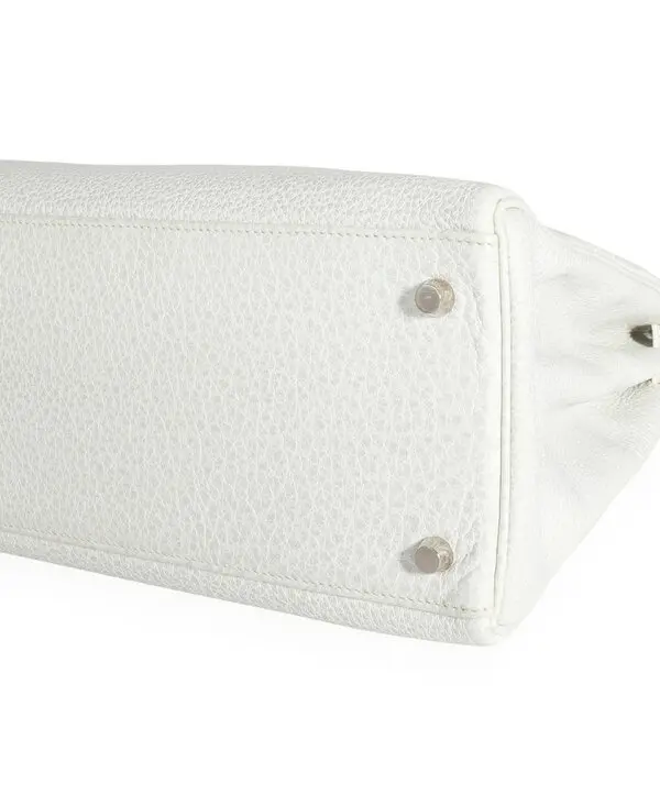 Hermès Kelly Leather Handbag - White