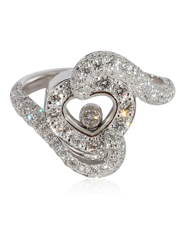 CHOPARD Happy Diamonds 18k Fashion Ring - White Gold