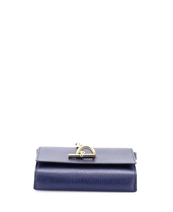 Hermès Chaine D'ancre Compact Wallet On Strap Chevre Mysore