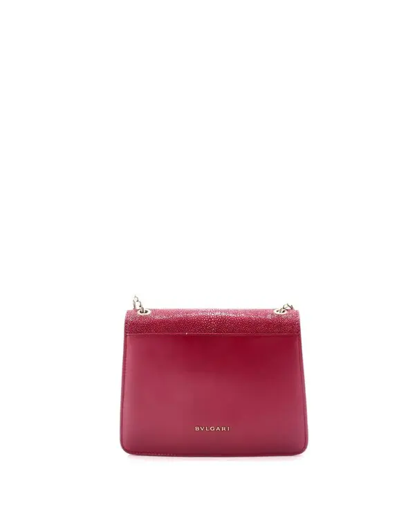 BVLGARI Serpenti Forever Shoulder Bag Leather And Stingray