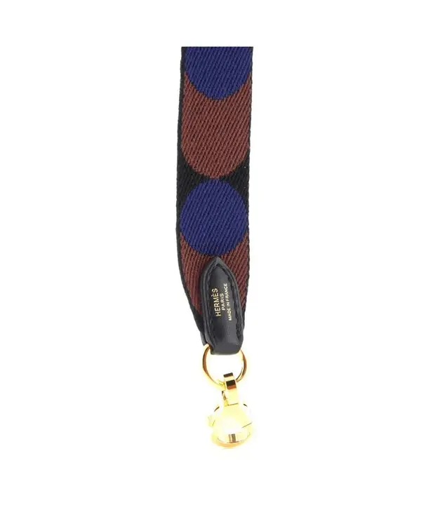 HERMES 25 Sangle Shoulder Strap Cavale Canvas