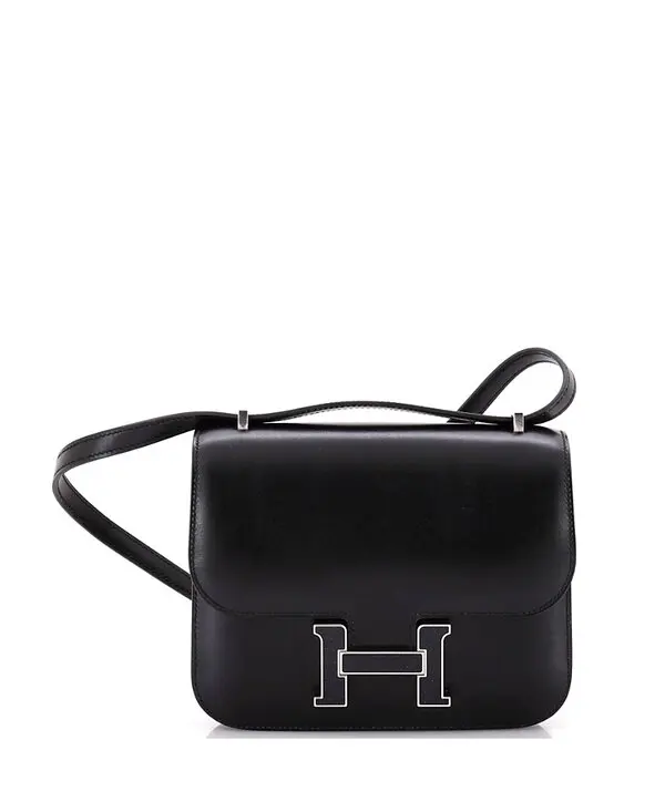 HERMES 18 Constance Bag Box Calf With Aventurine