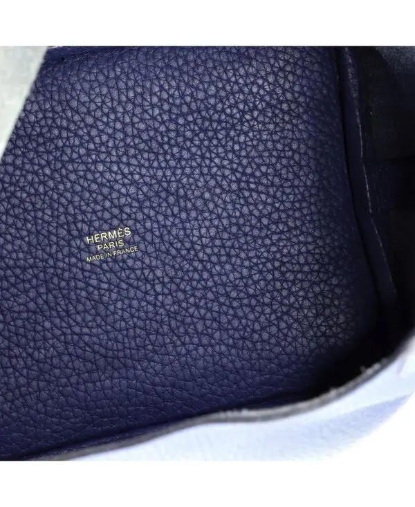 Hermès Pm Picotin Lock Bag Clemence - Blue