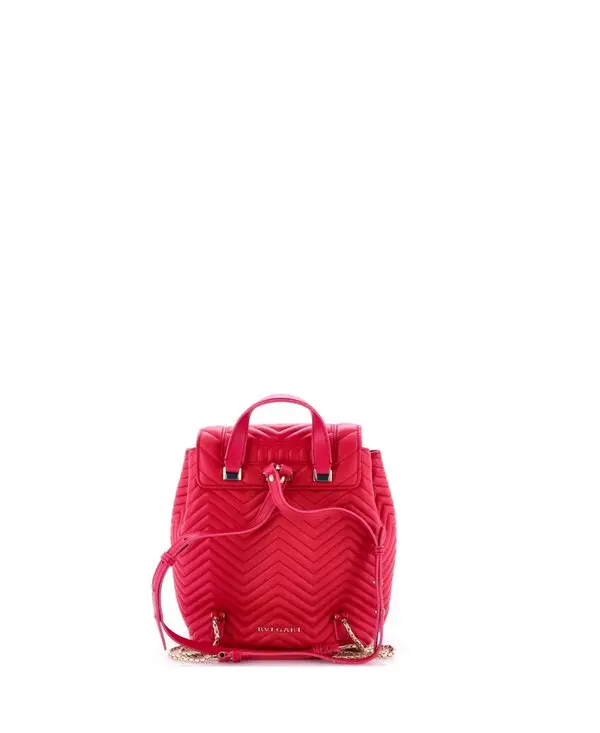 BVLGARI Medium Serpenti Forever Quilted Leather Backpack