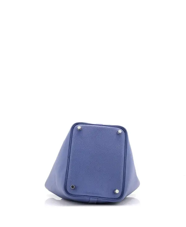 Hermès Pm Picotin Lock Bag Tressage Epsom - Blue