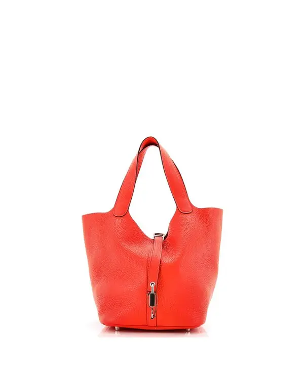 Hermès Mm Picotin Lock Bag - Orange
