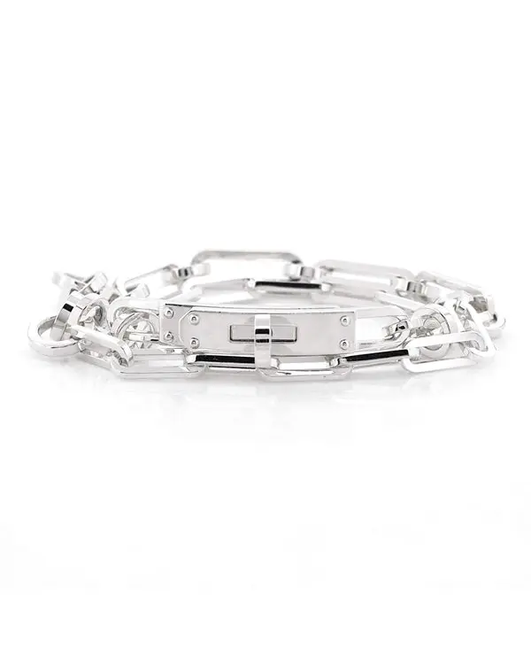 HERMES Kelly Double Chaine Bracelet - Sterling Silver