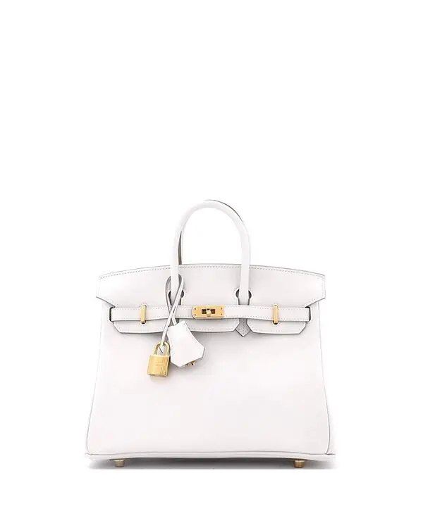 HERMES Birkin 25 Handbag - Gris Pale