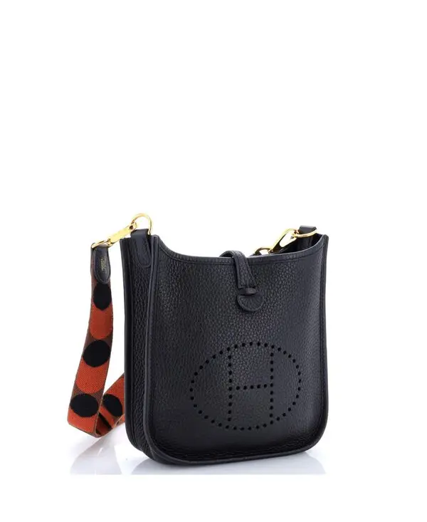 Hermès Tpm Evelyne Bag Gen Iii Clemence - Black