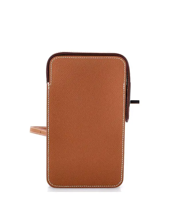 Hermès Hac A Box Phone Case Epsom - Brown