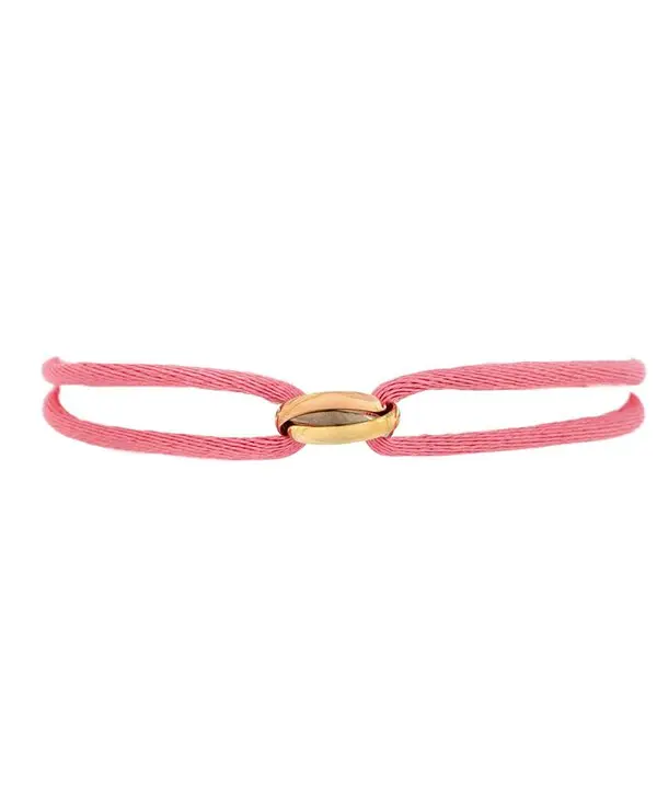 CARTIER Trinity On Cord Bracelet - K Gold And Pink