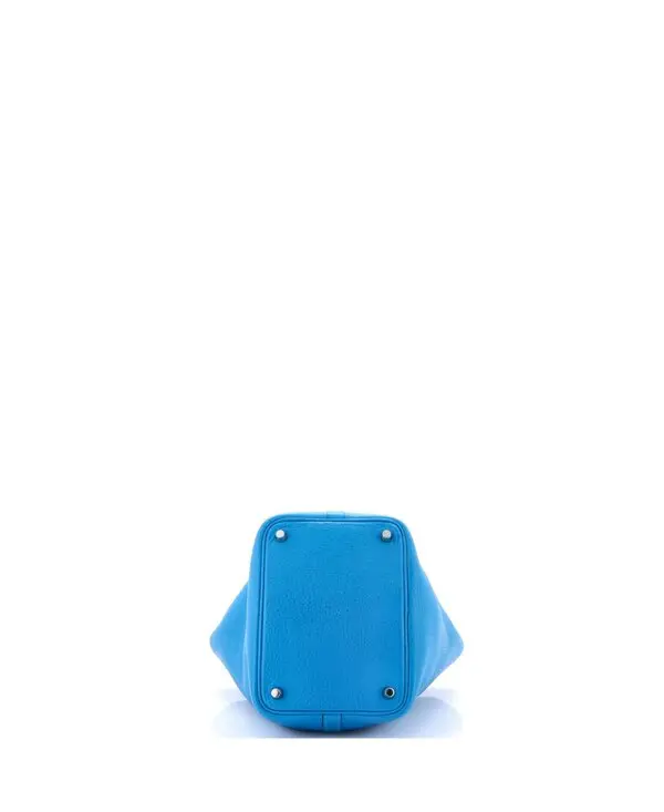 Hermès Pm Picotin Lock Bag Clemence - Blue