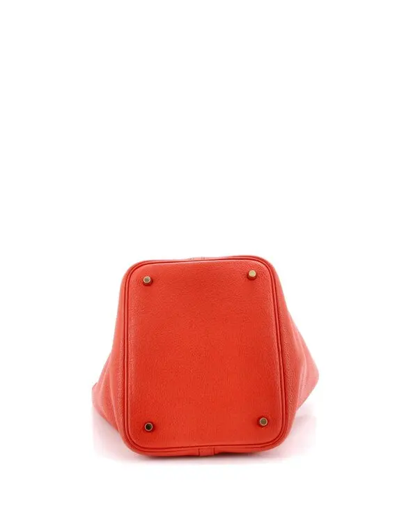 Hermès Mm Picotin Lock Bag Clemence - Orange