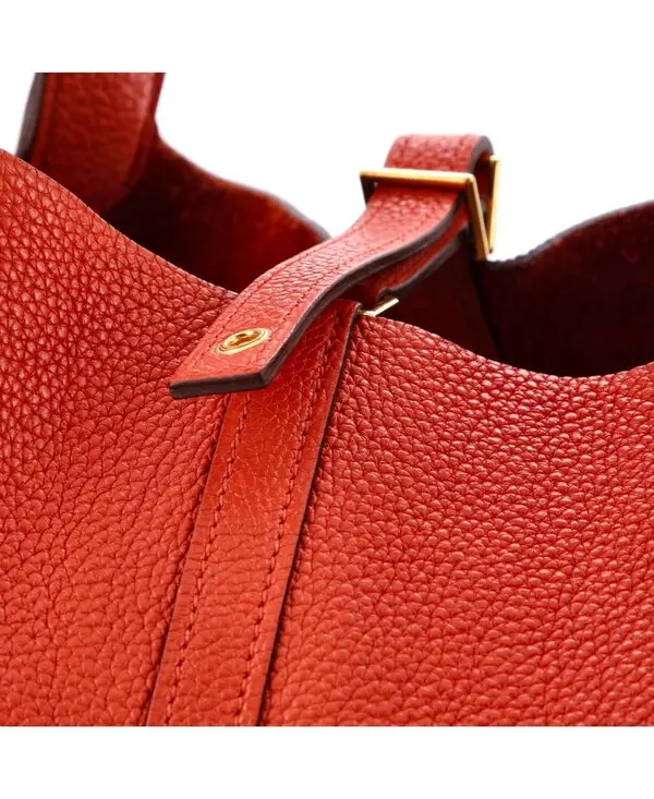 Hermès Mm Picotin Lock Bag Clemence - Orange