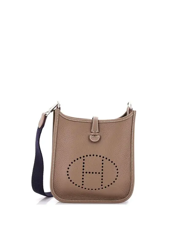 Hermès Tpm Evelyne Bag Gen Iii Clemence - Gray
