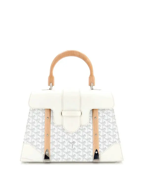 Goyard Mm Saigon Top Handle Bag - White