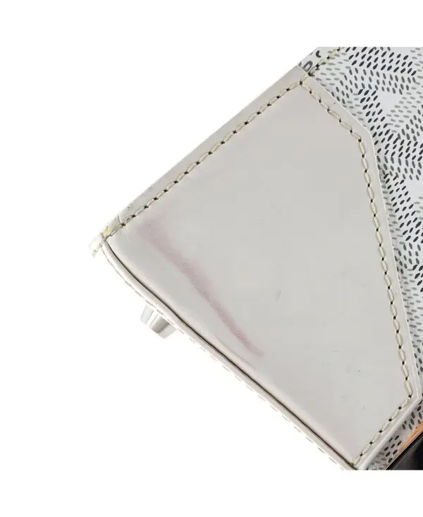 Goyard Mm Saigon Top Handle Bag - White