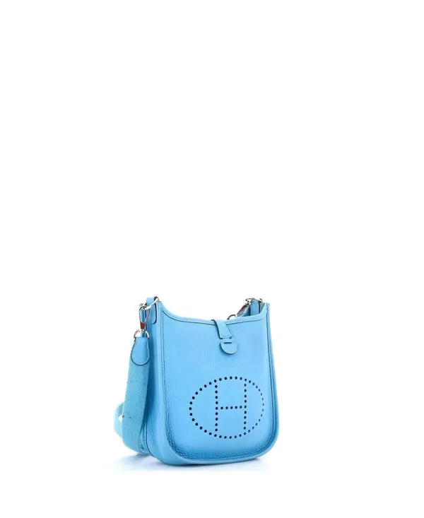 Hermès Tpm Evelyne Bag Gen Iii Clemence - Blue