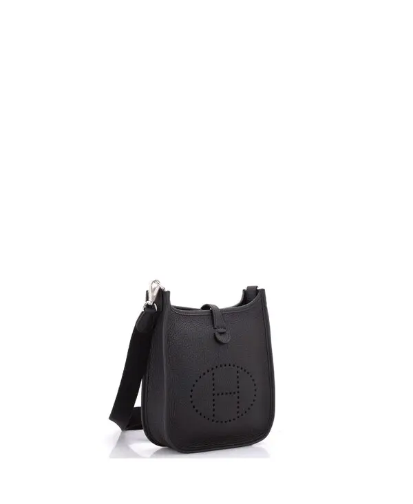 Hermès Tpm Evelyne Bag Gen Iii Clemence - Black