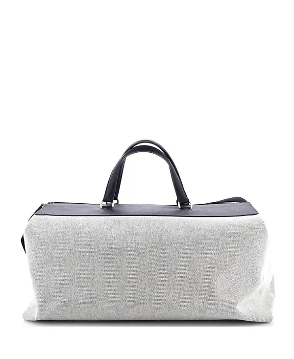 HERMES R.m.s Weekender Bag Toile And Leather