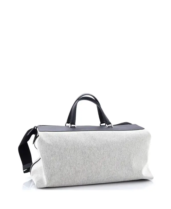 HERMES R.m.s Weekender Bag Toile And Leather