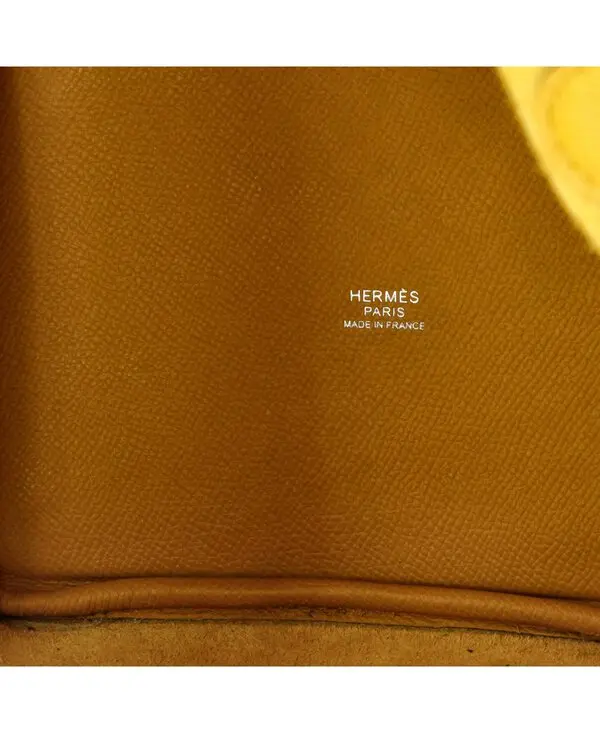 Hermès Pm Picotin Lock Bag Tressage Epsom - Yellow