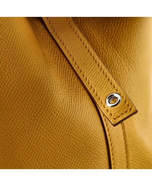 Hermès Pm Picotin Lock Bag Tressage Epsom - Yellow