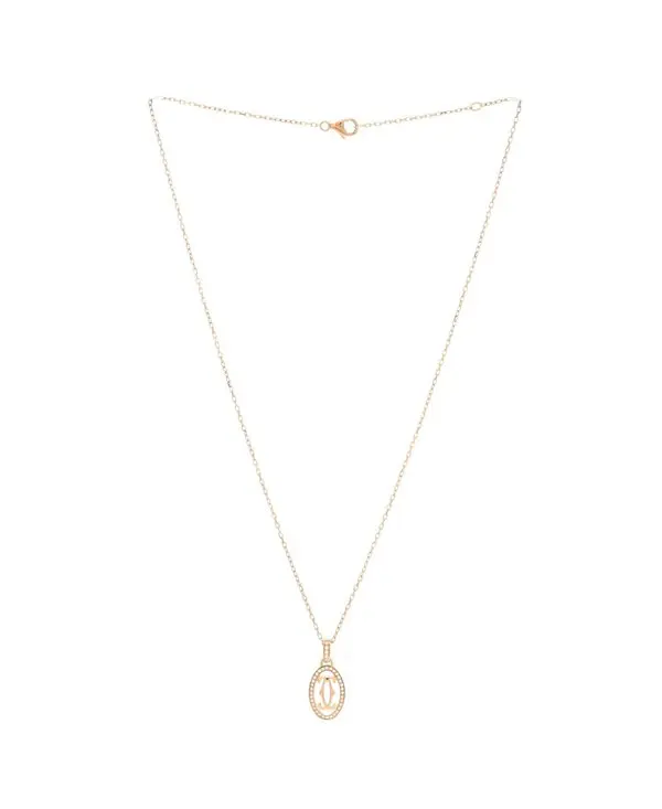 CARTIER Double C De Pendant Necklace