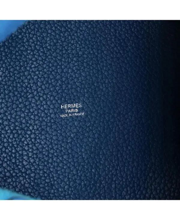 Hermès Picotin Lock Bag Clemence Mm - Blue