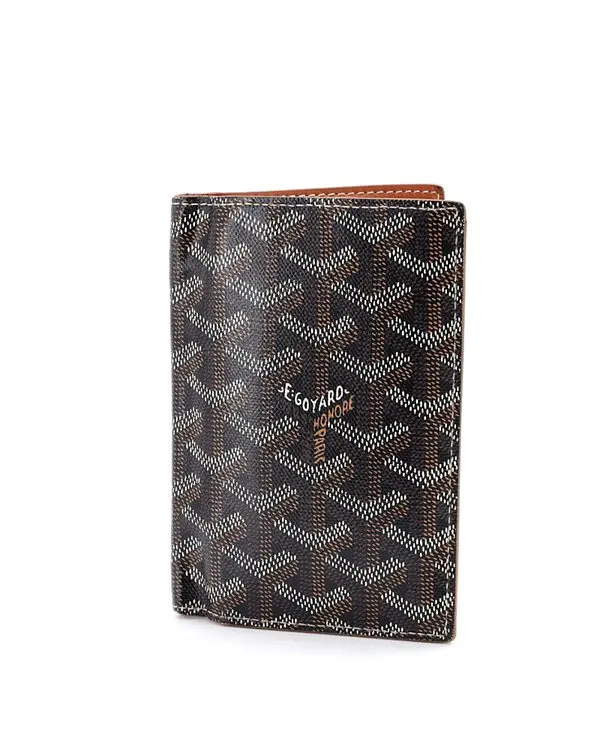 GOYARD Saint Marc Card Case Coated Canvas - Black