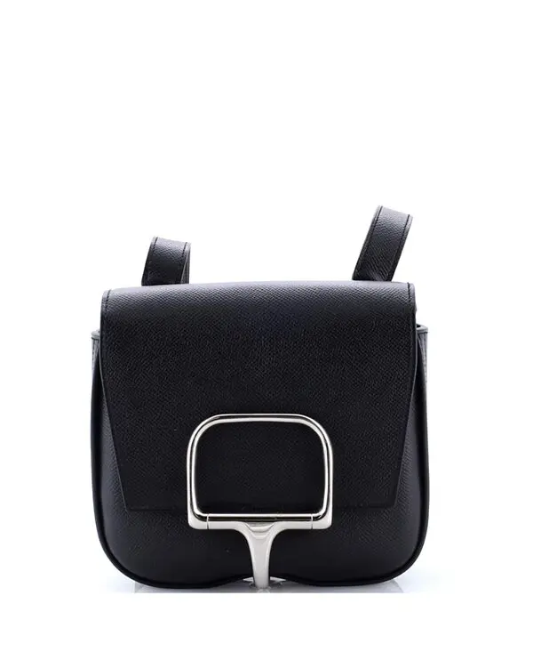 Hermès Della Cavalleria Epsom Shoulder Bag - Black
