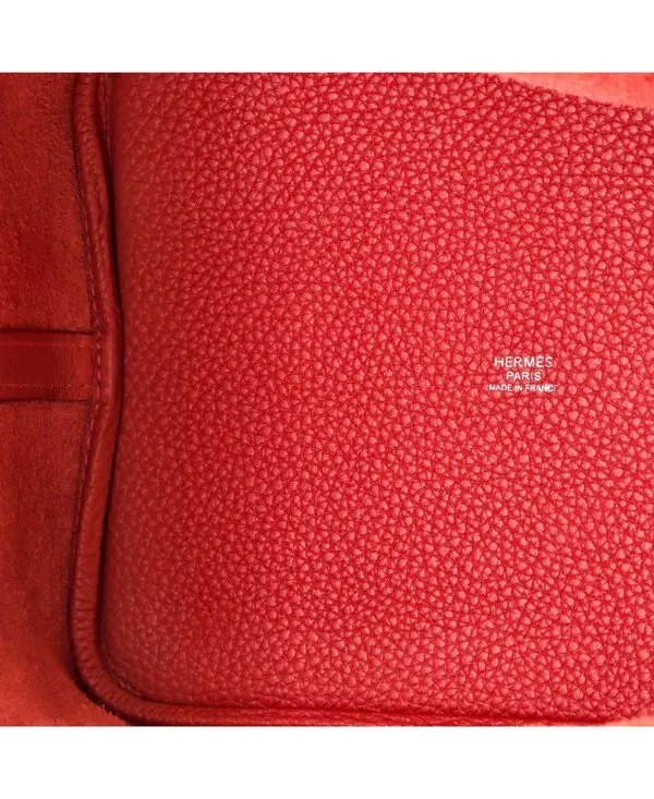 Hermès Mm Picotin Lock Bag Clemence - Red