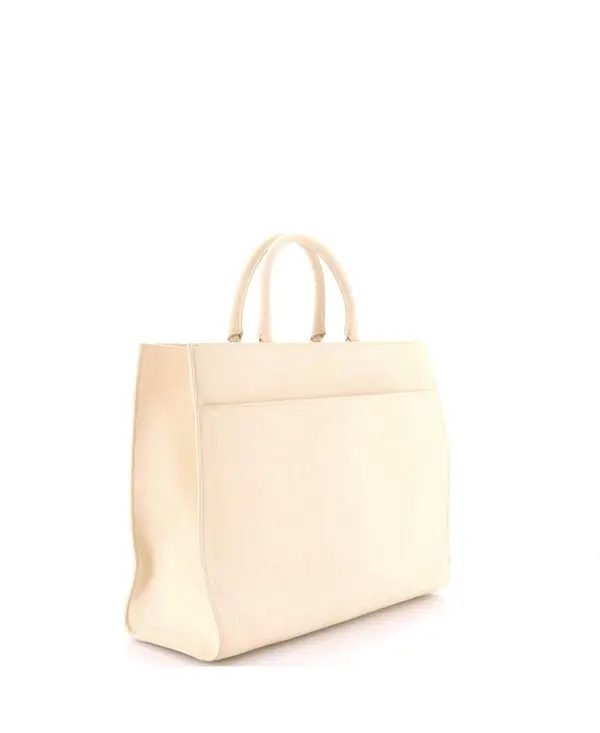 BVLGARI Medium Logo Convertible Leather Tote