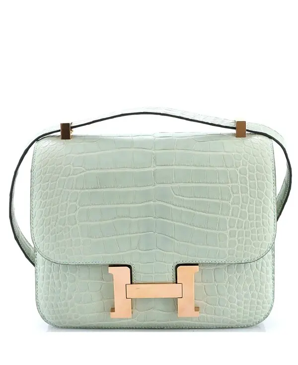 HERMES 24 Constance Bag Matte Alligator