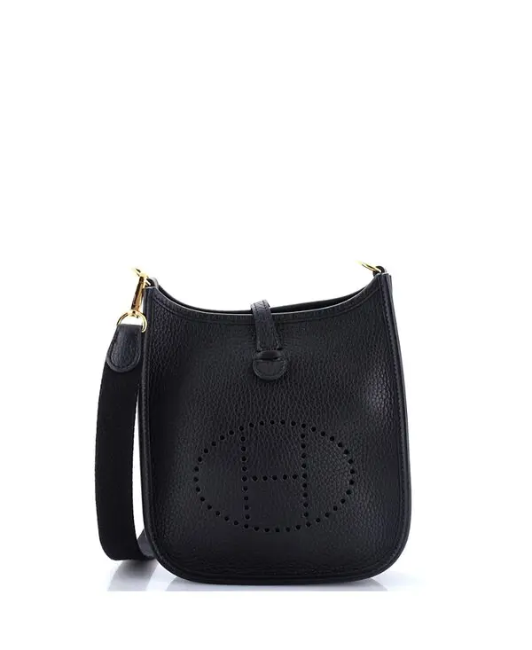Hermès Tpm Evelyne Bag Gen Iii Clemence - Black