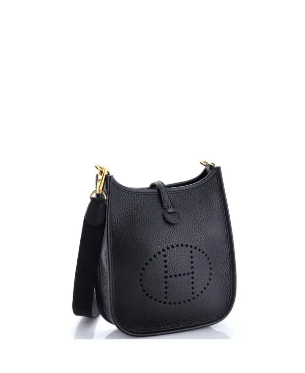 Hermès Tpm Evelyne Bag Gen Iii Clemence - Black